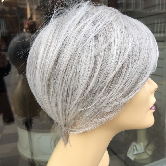 Hair | Grey Silver Bob Wig Sale Look At This Beauty | Poshmark